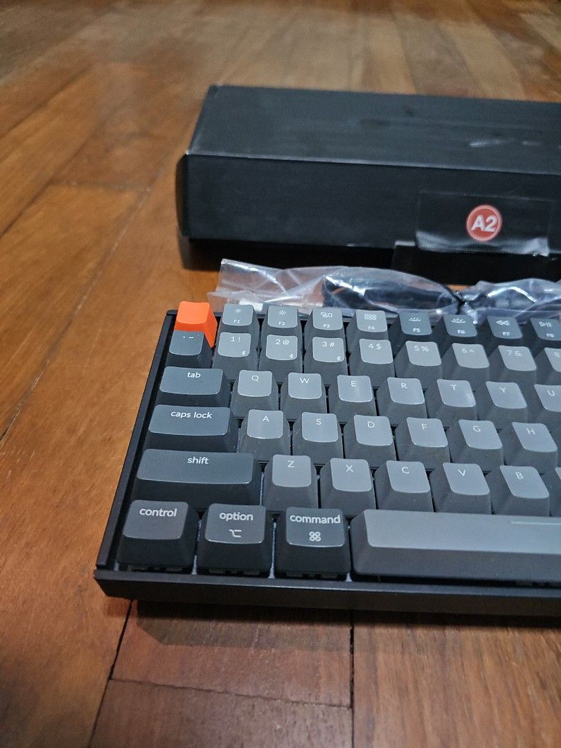 Keychron K2 TKL wireless Bluetooth keyboard with blue switches ...
