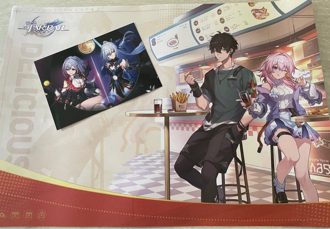 Kith Cafe x Honkai Star Rail collab Bailu star Arcon acrylic stand ...