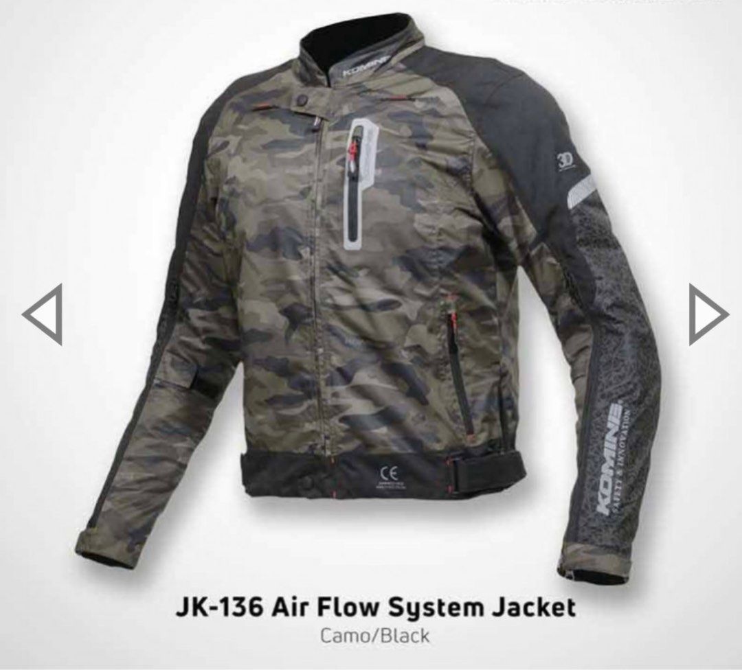 Komine JK136 Air Flow System Mesh Motorcycle Riding Jacket, Men's ...