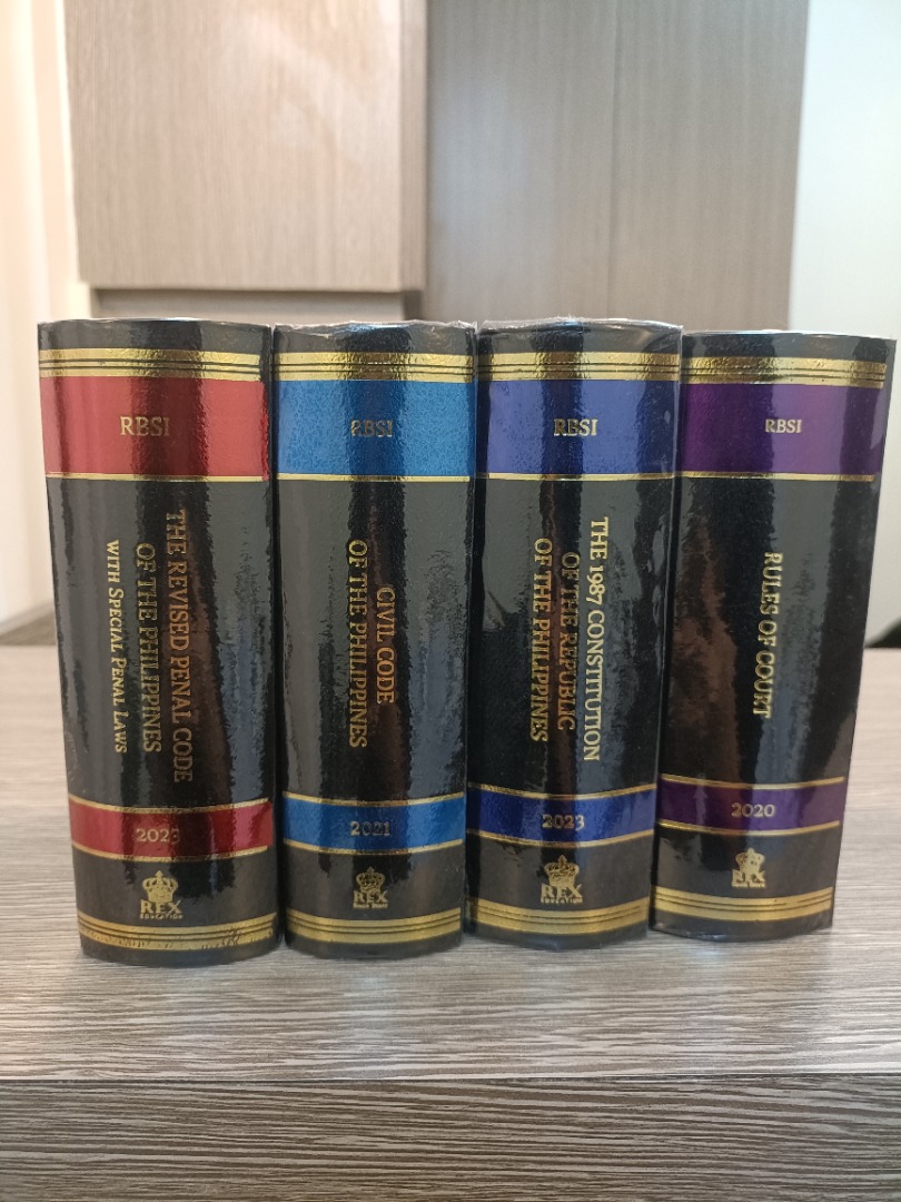 Latest Law Codals (RPC; Rules of Court; Civil Code; 1987 Consitution ...