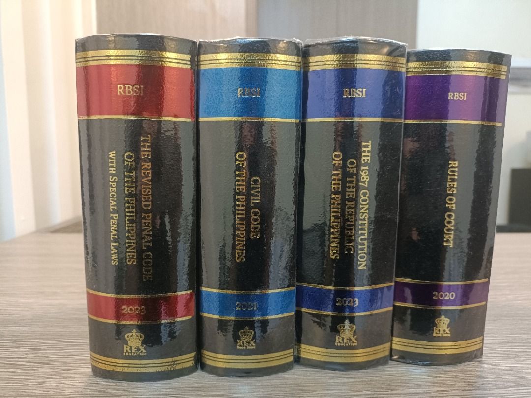 Latest Law Codals (RPC; Rules of Court; Civil Code; 1987 Consitution ...