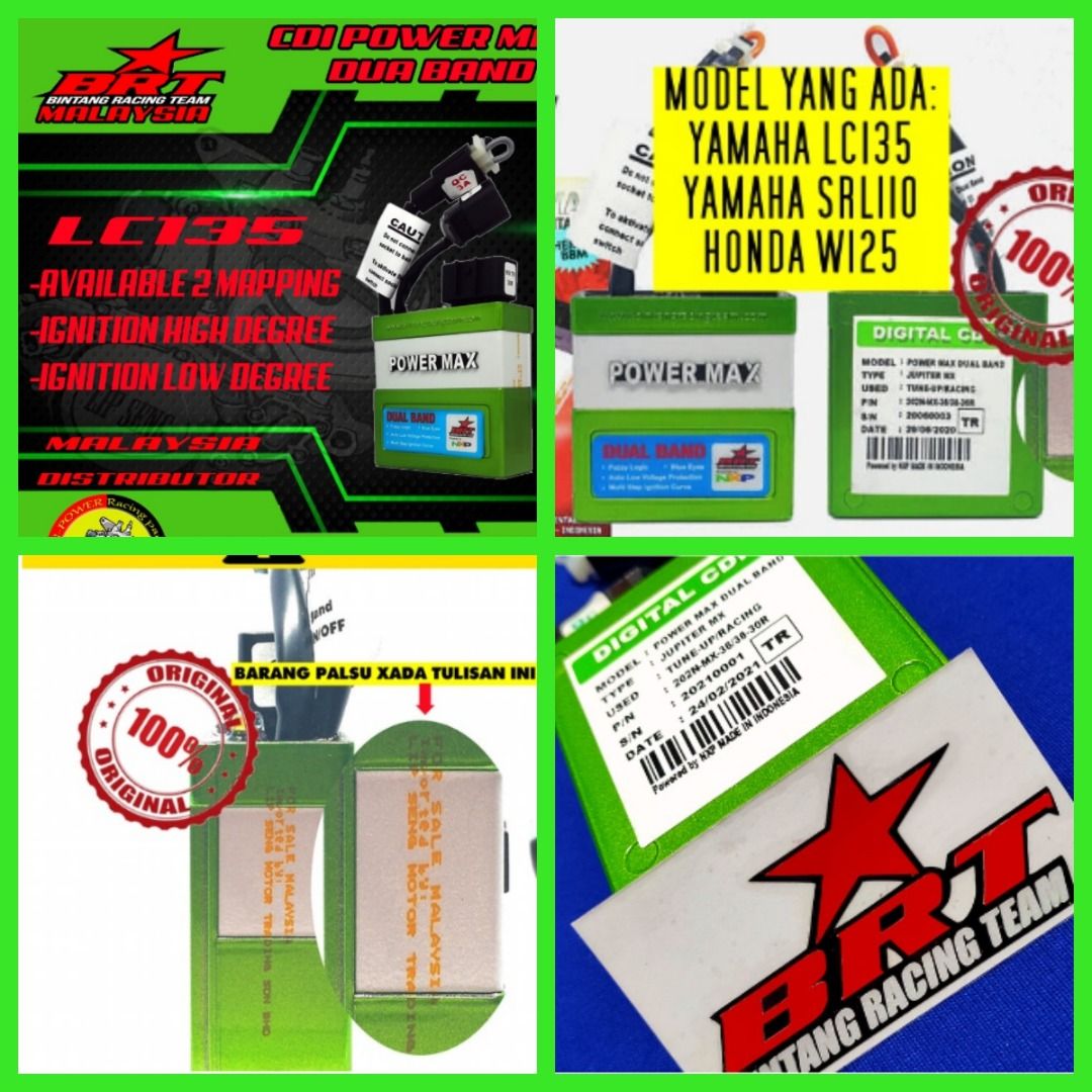 LC135 / SPARK 135 / X1R / JUPITERMX & CDI Unit & SCK / AJI RACING / ESPADA / BRT, Motorcycles ...
