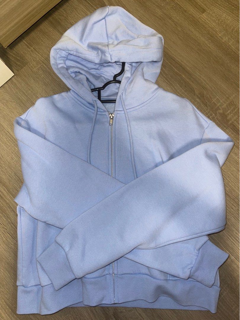 light blue jacket, Women's Fashion, Coats, Jackets and Outerwear on ...