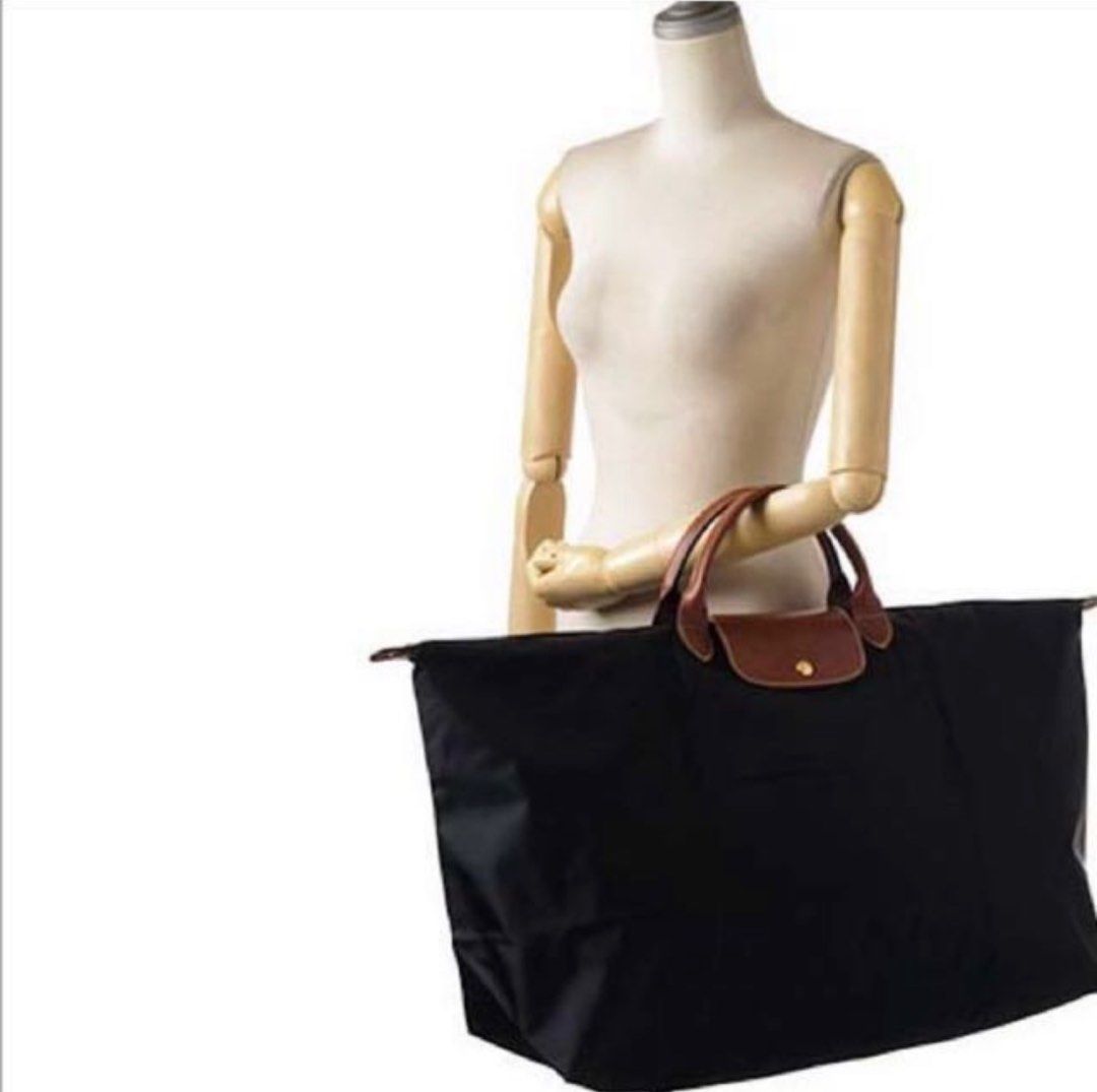 Longchamp XL Travel Le Pliage (Black), Luxury, Bags & Wallets on Carousell