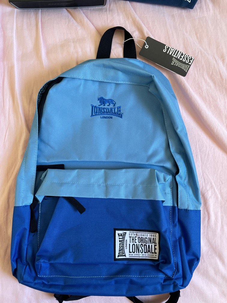 Lonsdale Backpack Blue, Men's Fashion, Bags, Backpacks on Carousell