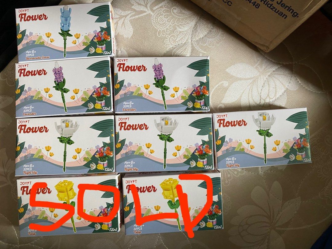 Loose lego bunga joyit flower block, Hobbies & Toys, Toys & Games on ...