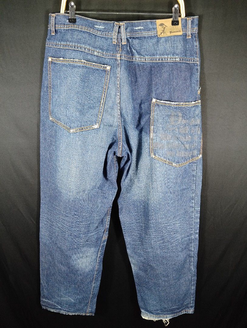 Makaveli 2pac Jeans, Men's Fashion, Bottoms, Jeans on Carousell
