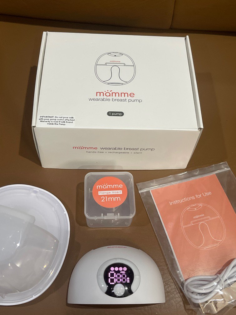 Mamme HUSH Wearable Breast Pump, Babies & Kids, Nursing & Feeding ...