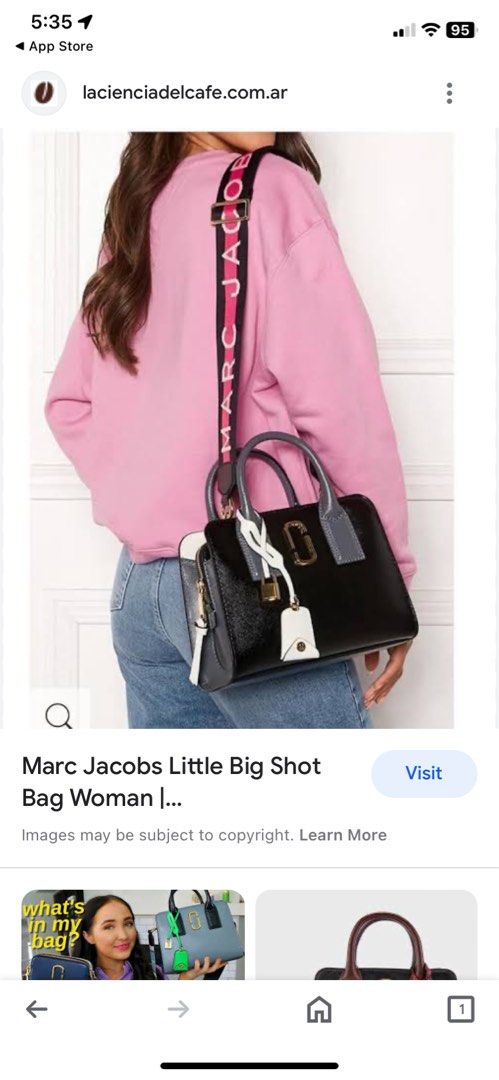 Marc Jacobs The Little big shot bag, Luxury, Bags & Wallets on Carousell