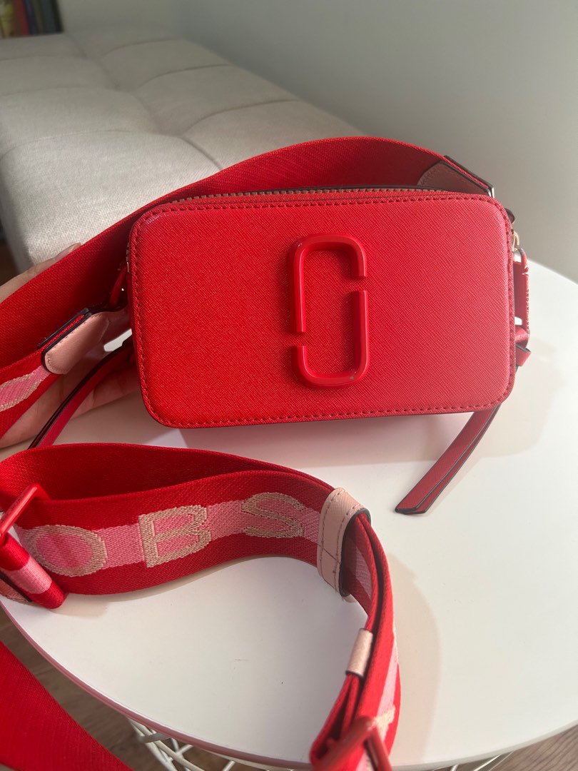 Marc Jacobs The Snapshot in Poppy Red (authentic), Women's Fashion ...