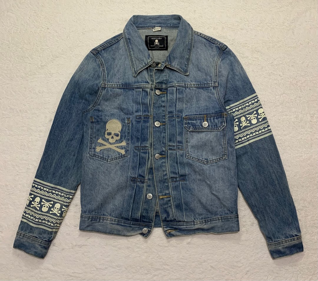 Mastermind Japan x New Order - Denim Jacket, Men's Fashion, Coats ...