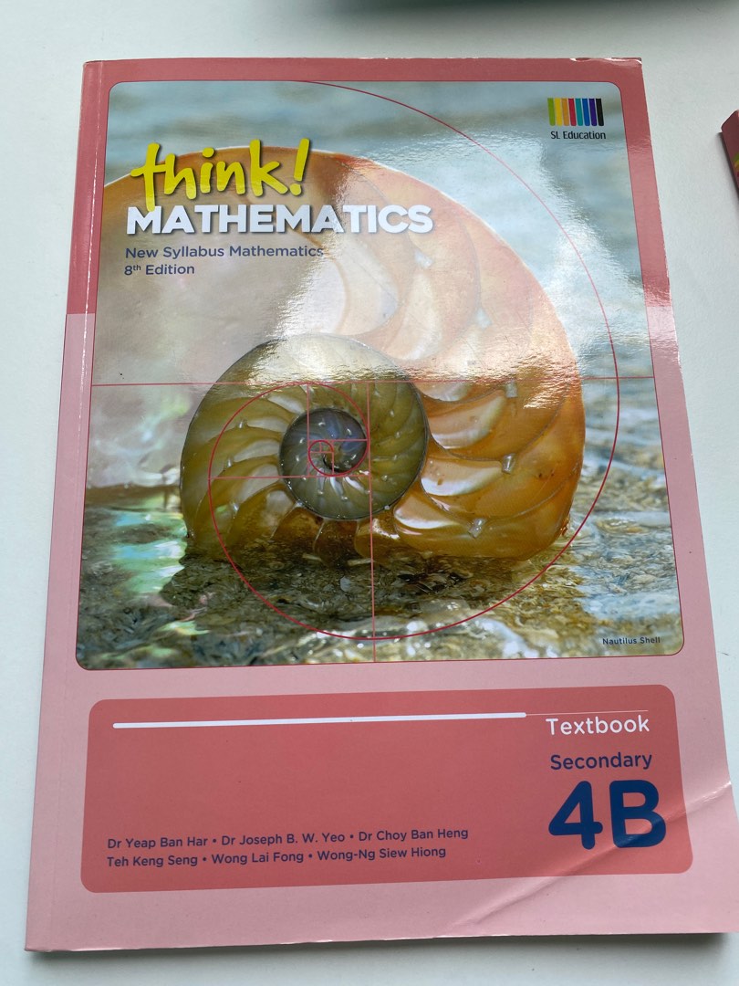 Math textbook 4B secondary four, Hobbies & Toys, Books & Magazines ...