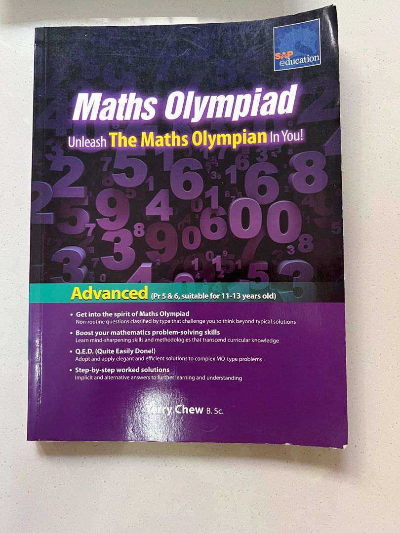 Maths Olympiad - Advance (P5 & P6 11-13 yrs old), Hobbies & Toys, Books & Magazines, Assessment ...