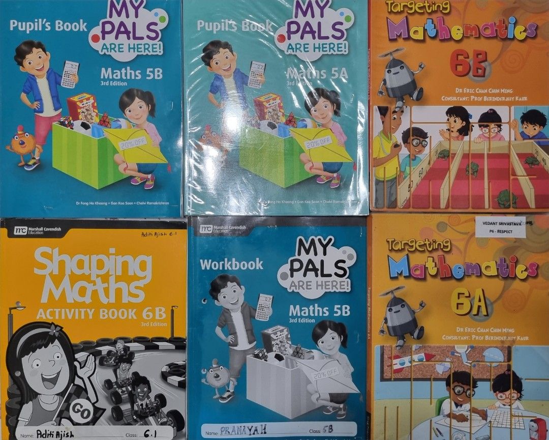 Maths PSLE Primary 5 and 6 Maths books EPH VISIBLE Thinking OnSpong ...
