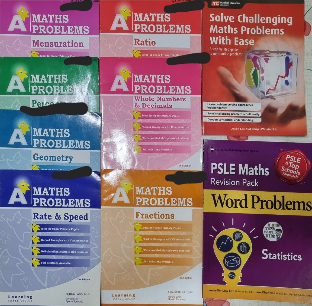 Maths PSLE Primary 5 and 6 Maths books EPH VISIBLE Thinking OnSpong ...