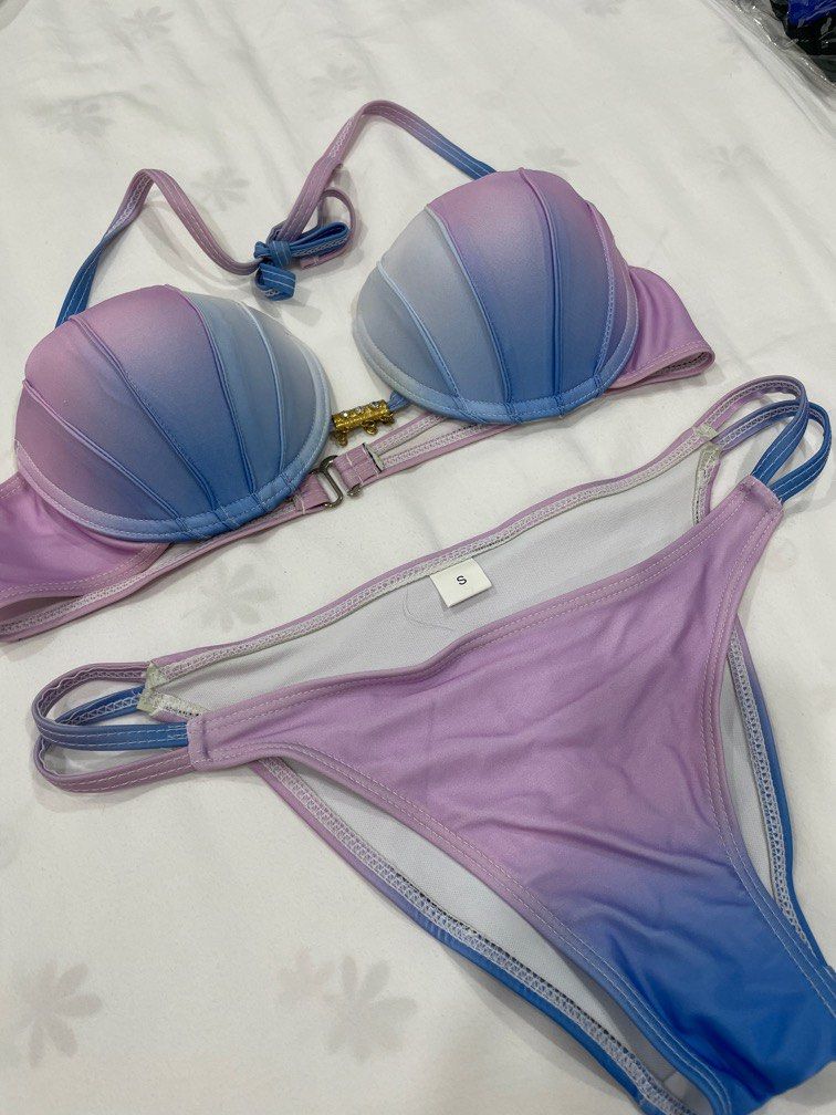 purple shell bralette