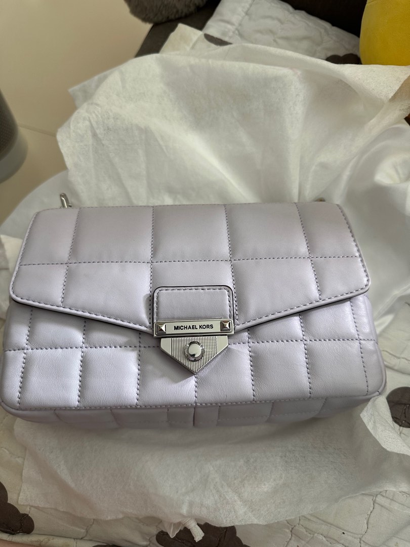 Michael Kors mk Lilac convertible chain shoulder flap bag, Women's ...