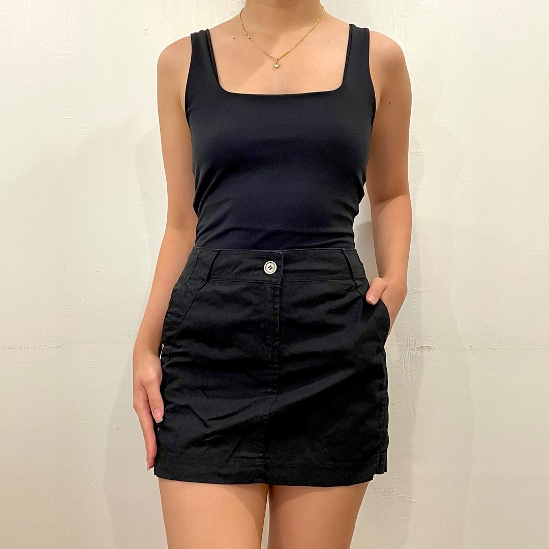 Mini Cargo Skirt in Black, Women's Fashion, Bottoms, Skirts on Carousell