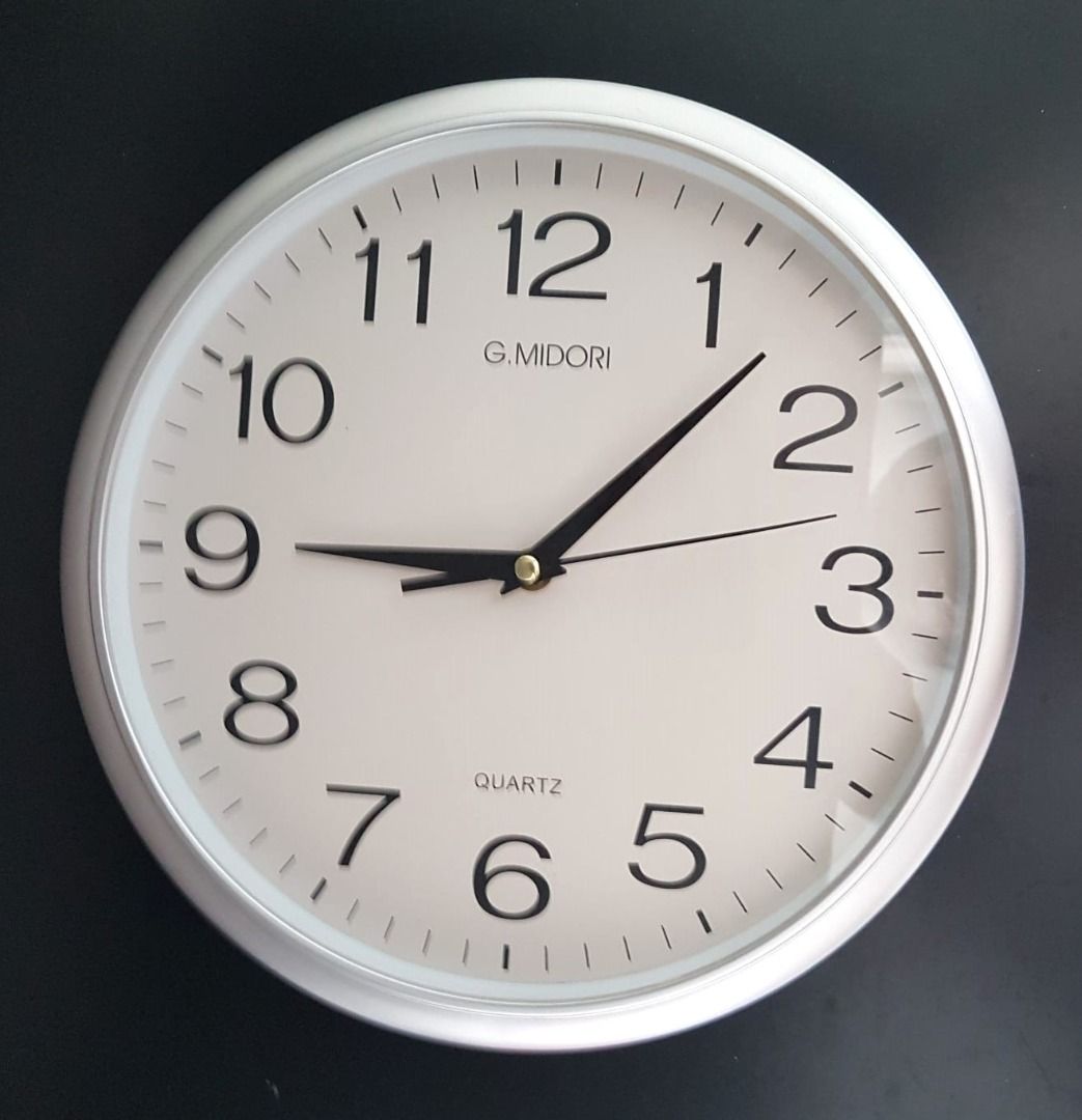 Minimalist Design, G. Midori Wall Clock, Round Shaped Clock, Wall ...