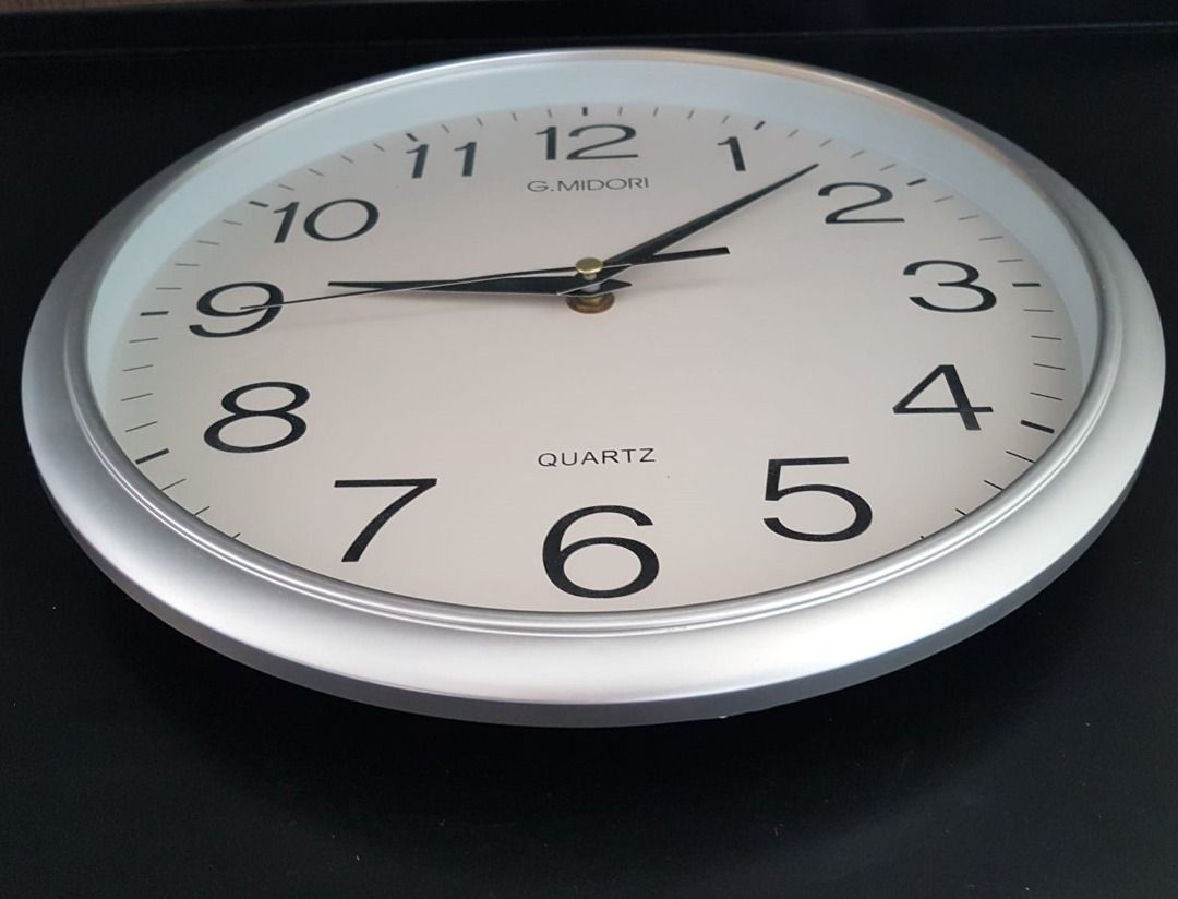 Minimalist Design, G. Midori Wall Clock, Round Shaped Clock, Wall ...