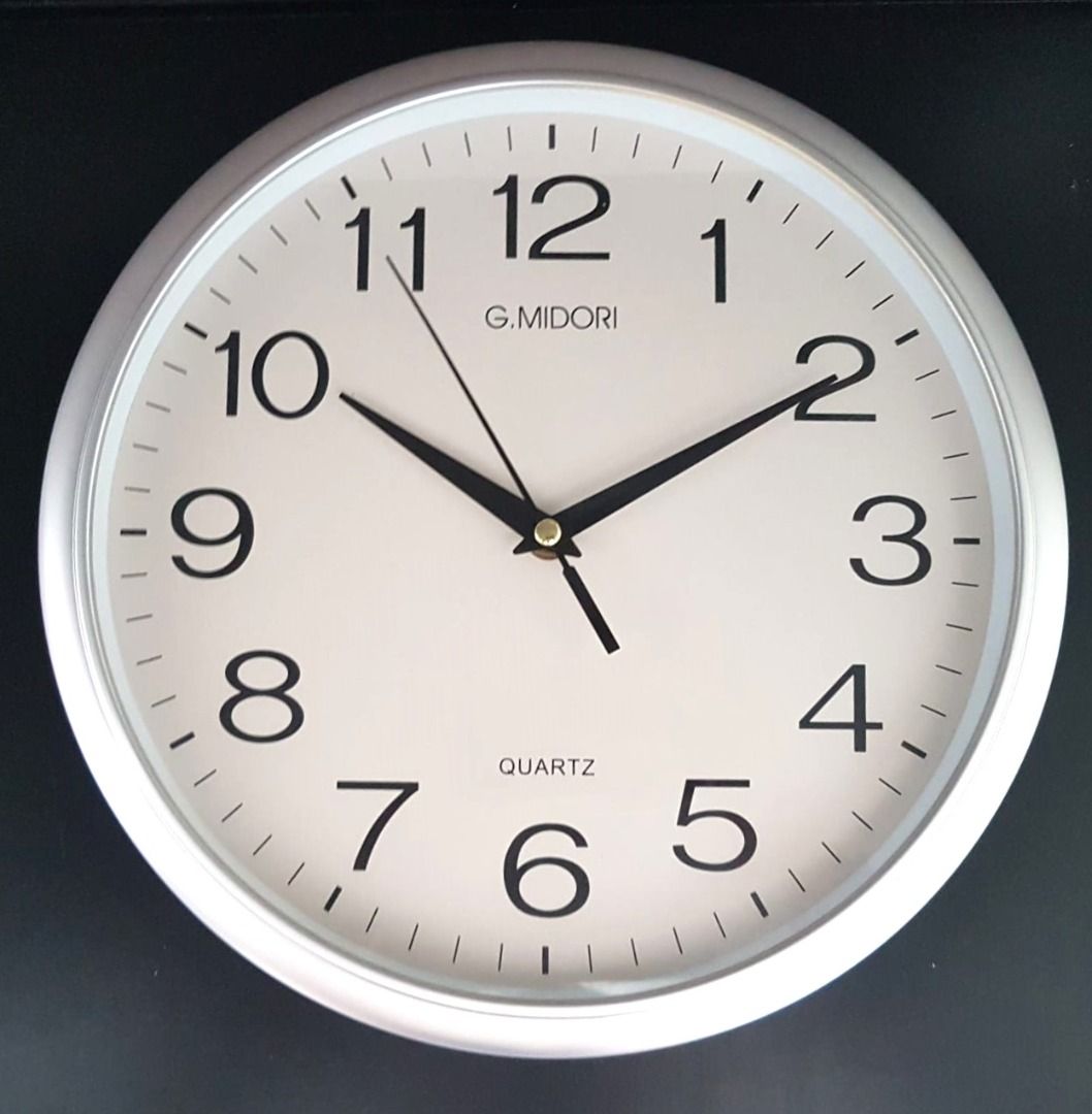 Minimalist Design, G. Midori Wall Clock, Round Shaped Clock, Wall ...