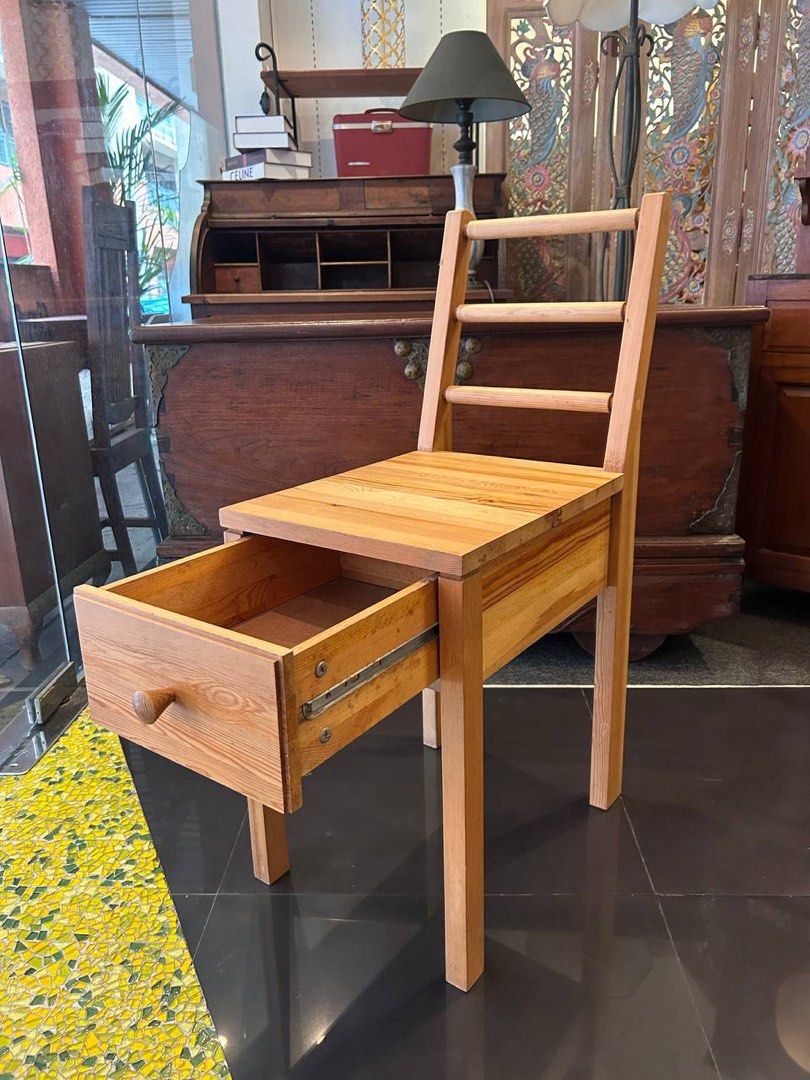 MINIMALIST drawer chair, Furniture & Home Living, Furniture, Chairs on ...