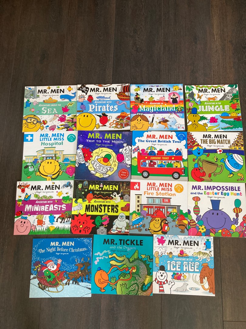 Mr Men authentic books (25cmx23cm) Roger Hargreaves, Hobbies & Toys ...