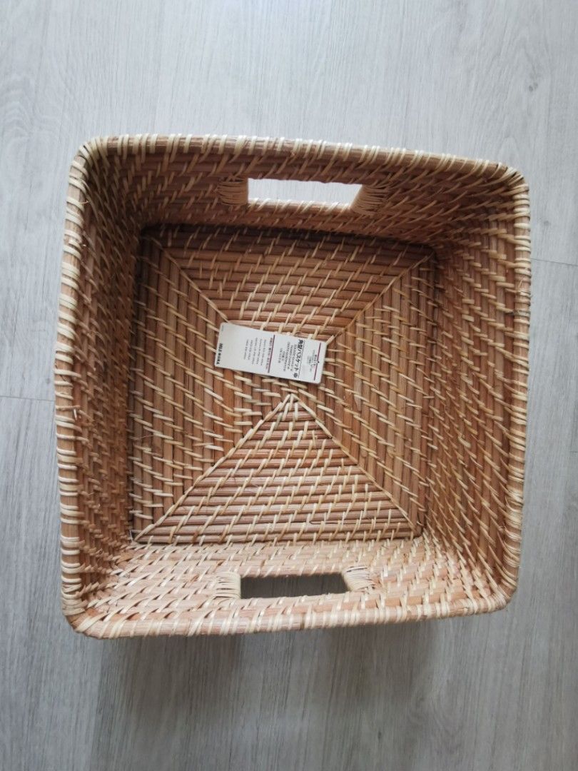 Muji Rattan Basket, Furniture & Home Living, Home Improvement ...