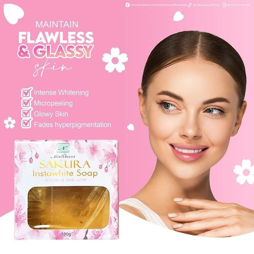 Namiroseus Sakura Instawhite Soap 100g Beauty And Personal Care Bath