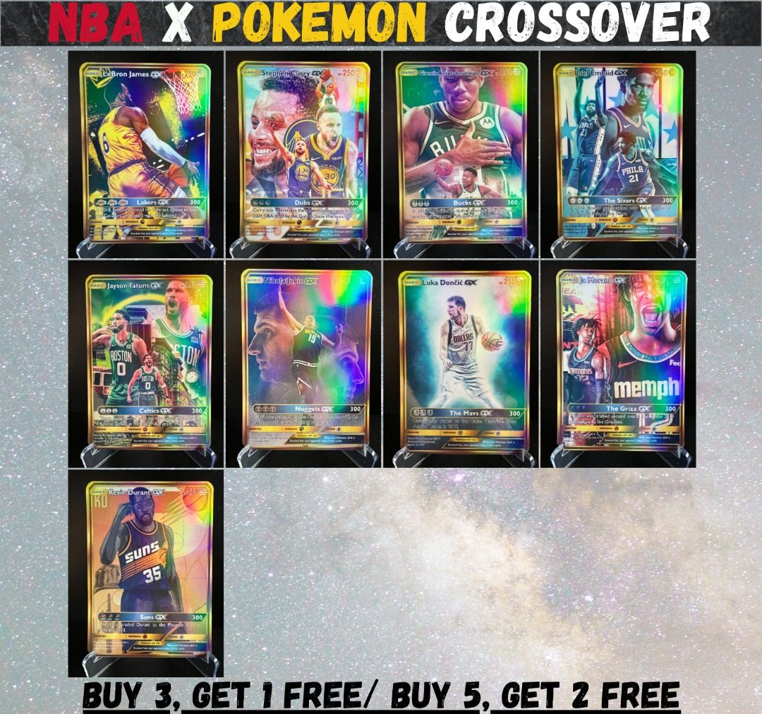 NBA X Pokemon GX Cards, Hobbies & Toys, Toys & Games on Carousell