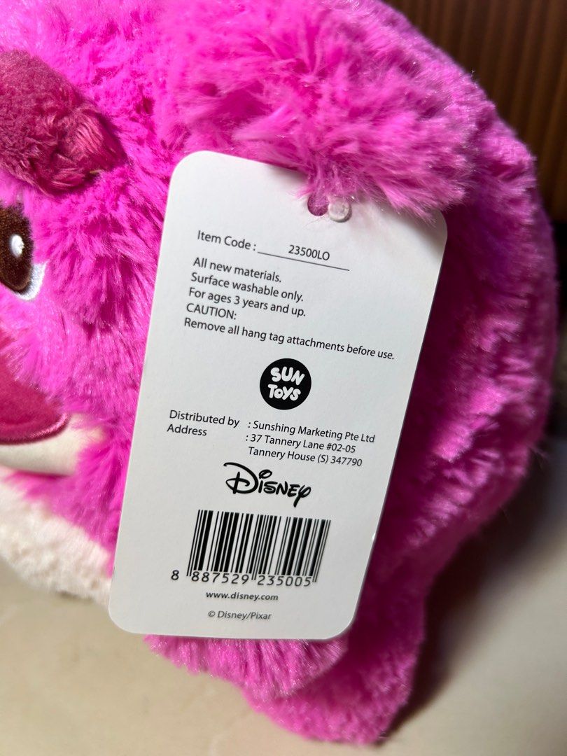 (NEW, 20cm) Suntoys Disney Pixar Fluffy Collection Lotso Bear 8" Soft ...