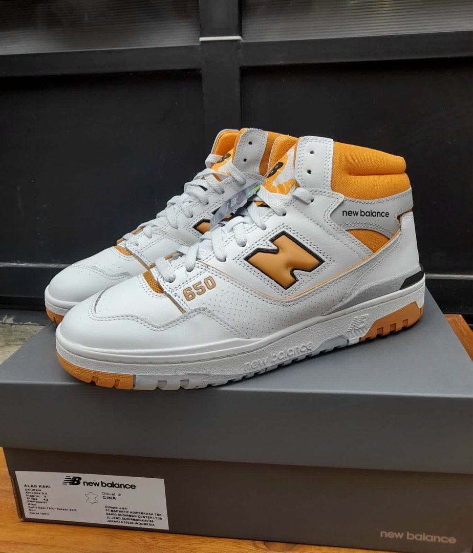 NEW BALANCE 650 oren, Fesyen Pria, Sepatu , Sneakers di Carousell