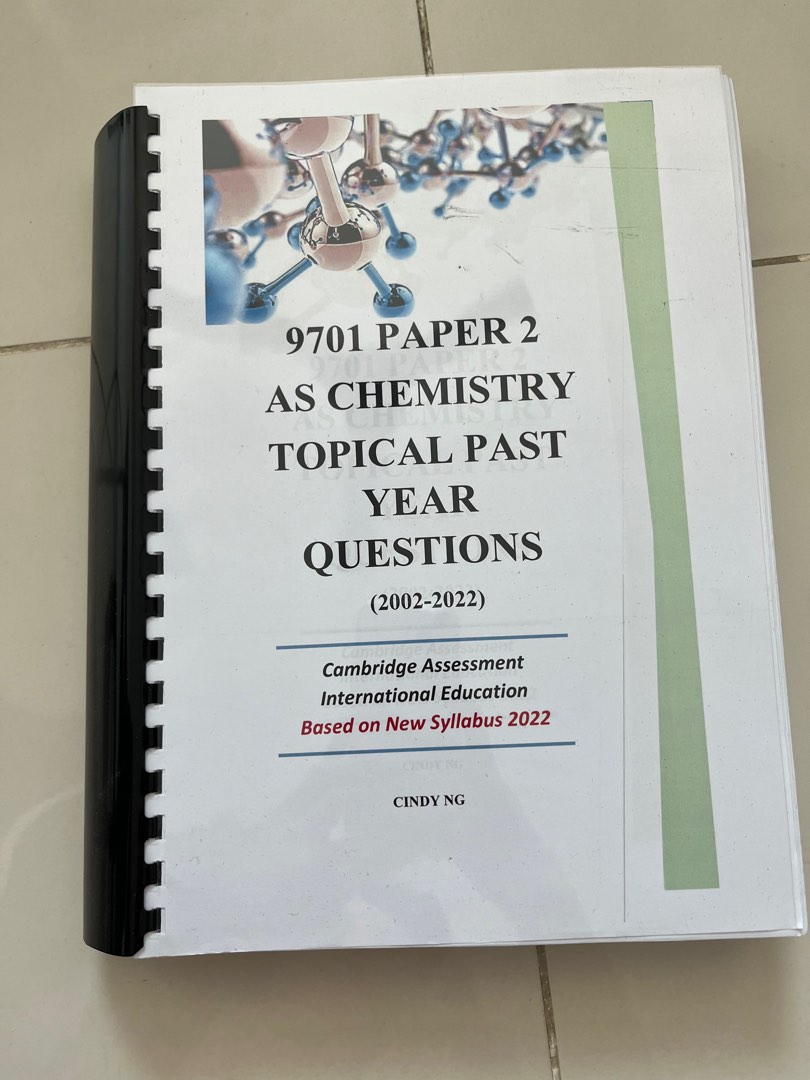 【New】Alevel chemistry paper 2 topical past paper questions 9701 ...
