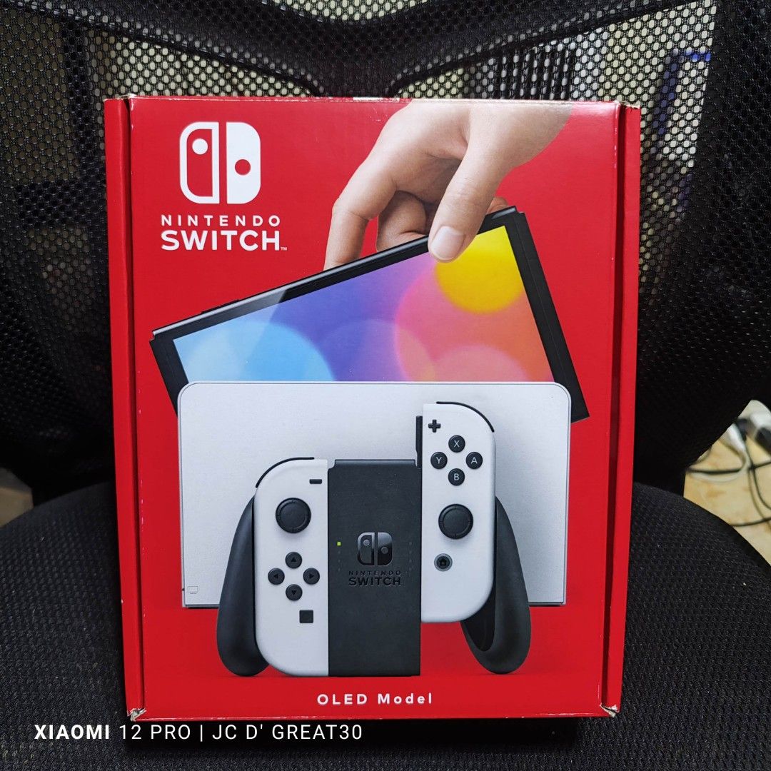 Nintendo Switch oled white Complete with Warranty Receipt, Video Gaming ...