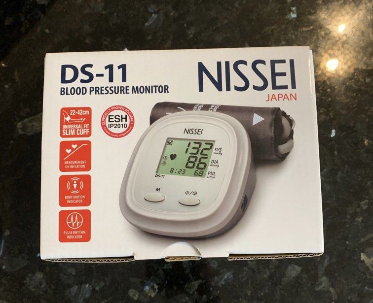 Nissei DS-11 Blood Pressure Monitor, Health & Nutrition, Health ...