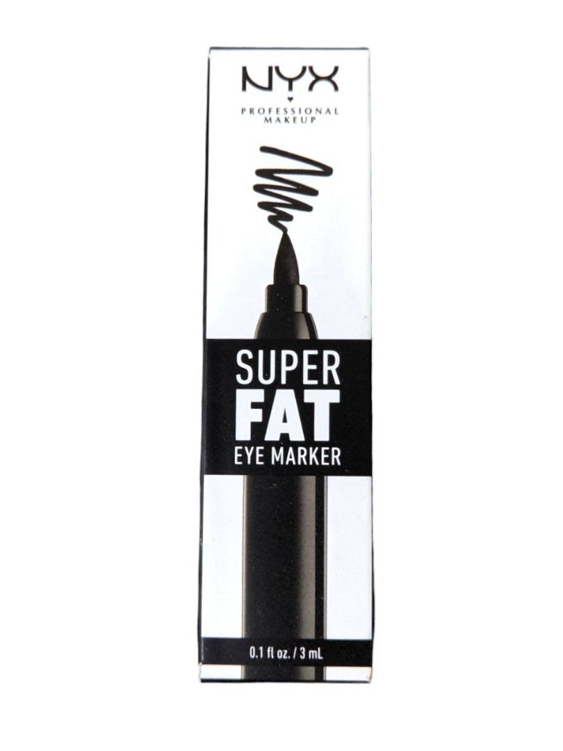 NYX Professional Makeup Super Fat Eye Marker, Liquid Eyeliner, Carbon ...