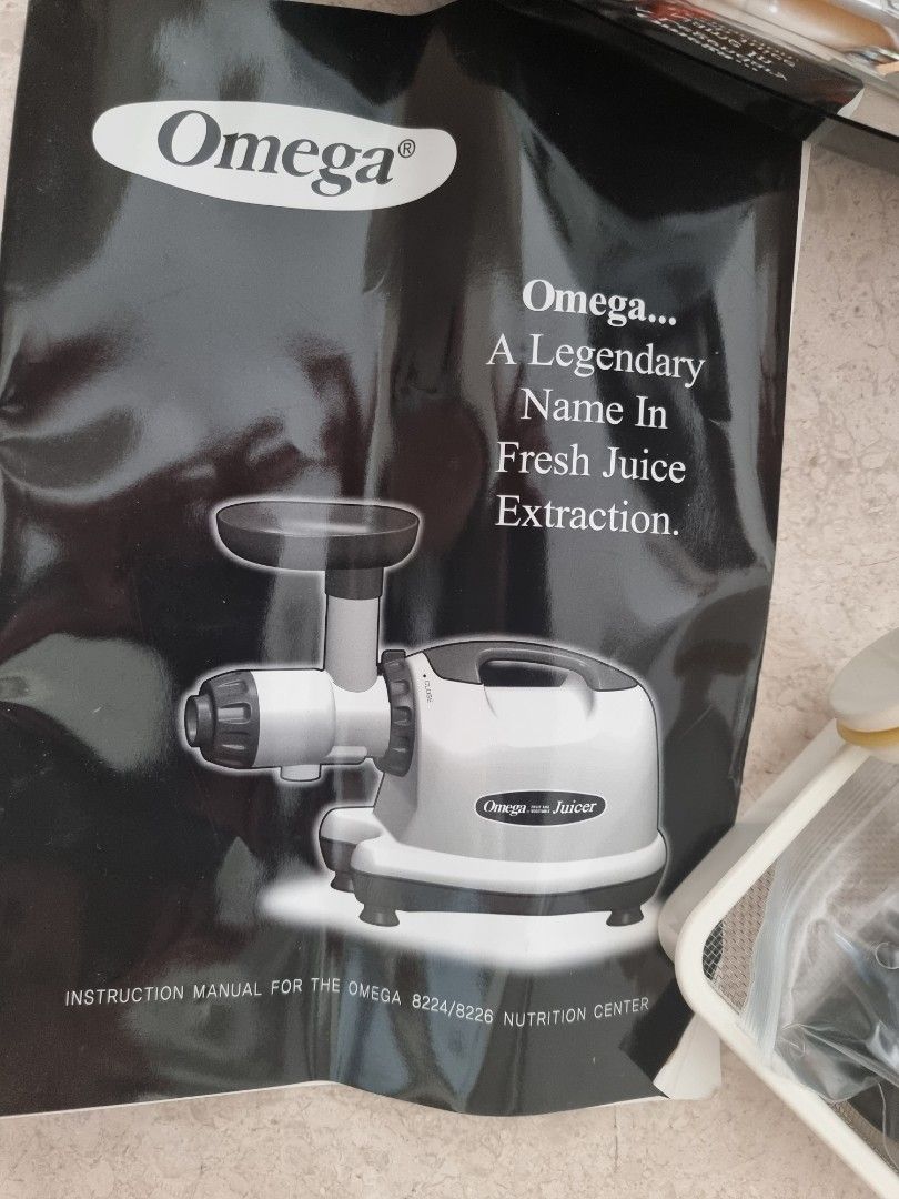 Omega Multi-purpose Slow Juicer/Food Processor, TV & Home Appliances ...