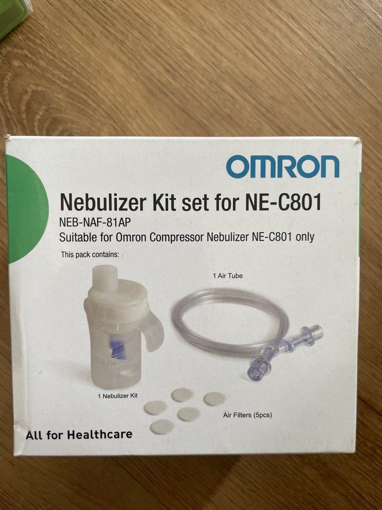 Omron nebulizer kit set for NE-C801, Health & Nutrition, Medical ...