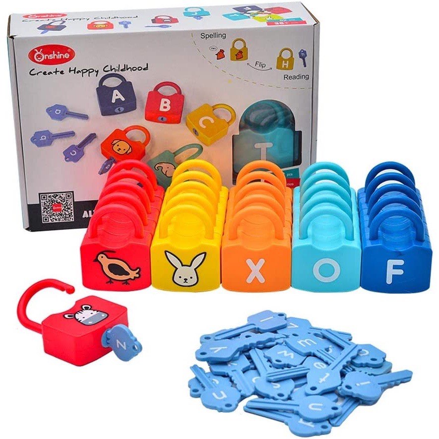 Onshine Alphabet Learning Locks and Keys, Babies & Kids, Infant ...