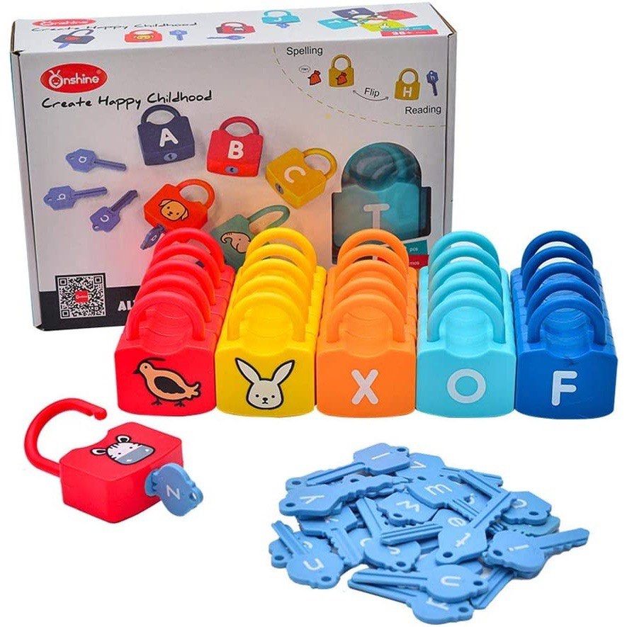 Onshine Alphabet Learning Locks and Keys, Babies & Kids, Infant ...
