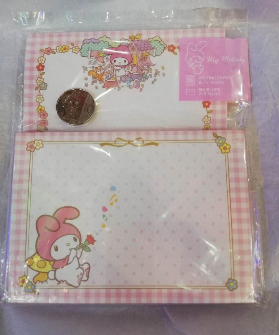 Original Japan Sanrio 2017 My Melody Stationery with Envelop Pink set ...