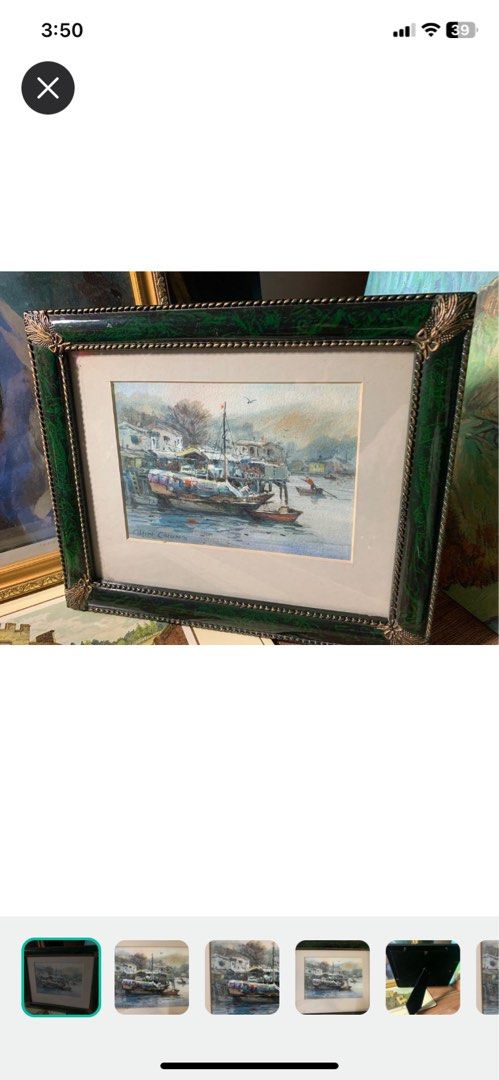 Original Signed Watercolour Painting By listed Contemporary artist Chin ...