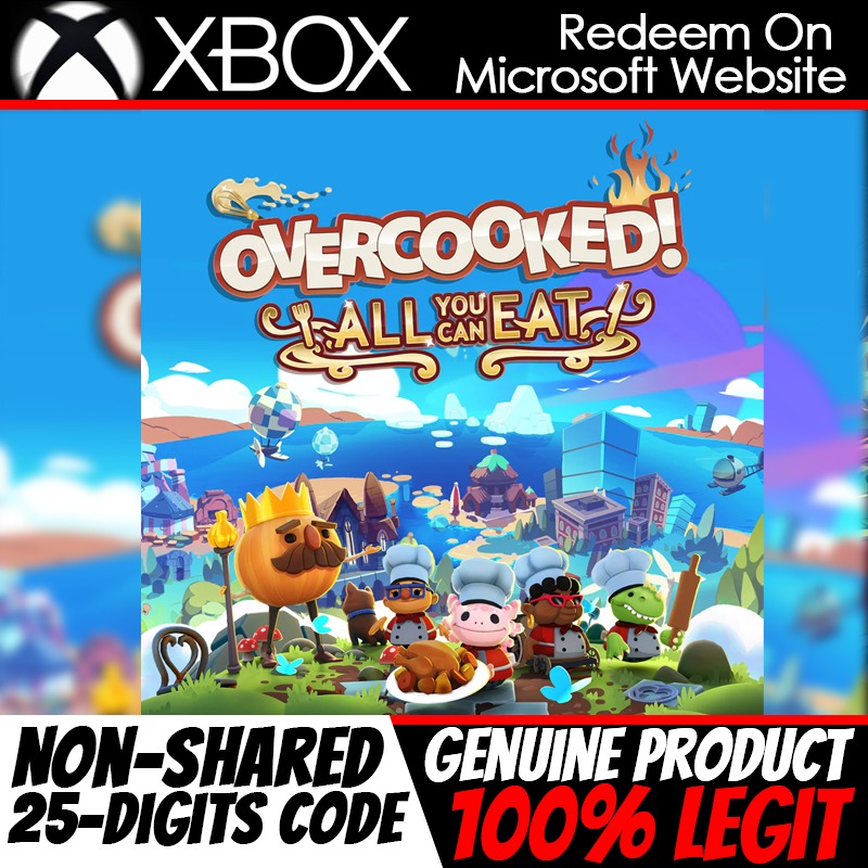 Overcooked Xbox One Xbox Series S/X Digital Game, Video Gaming, Video ...