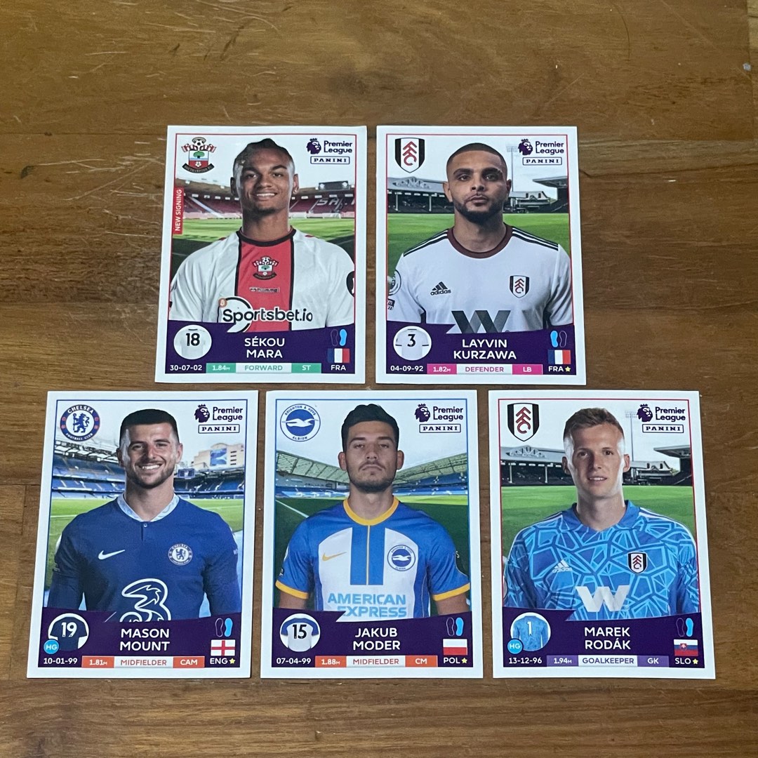 Panini Premier League 2023 Official Sticker Collection - Loose Stickers ...