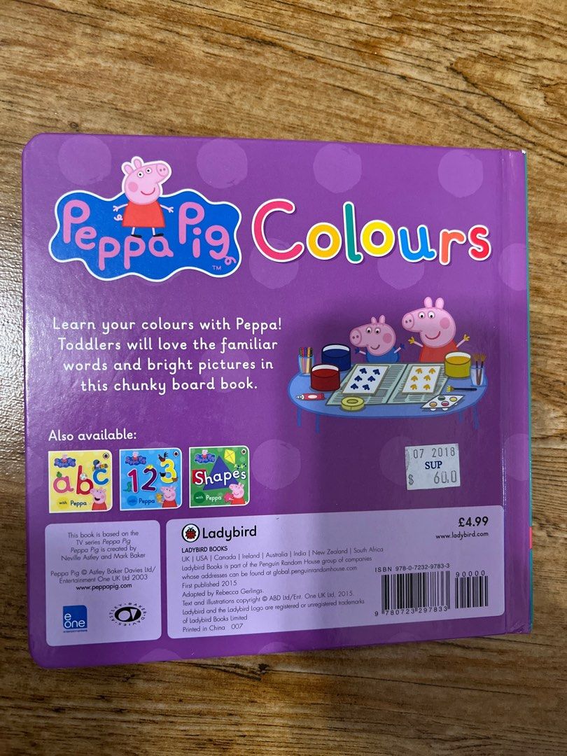 Peppa Pig - Colours with Peppa, 興趣及遊戲, 書本 & 文具, 小說及非小說 - Carousell