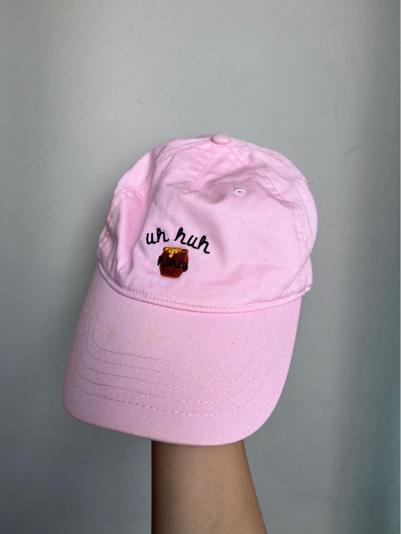 Pink Dad Cap “Uh Huh Honey”, Women's Fashion, Watches & Accessories ...
