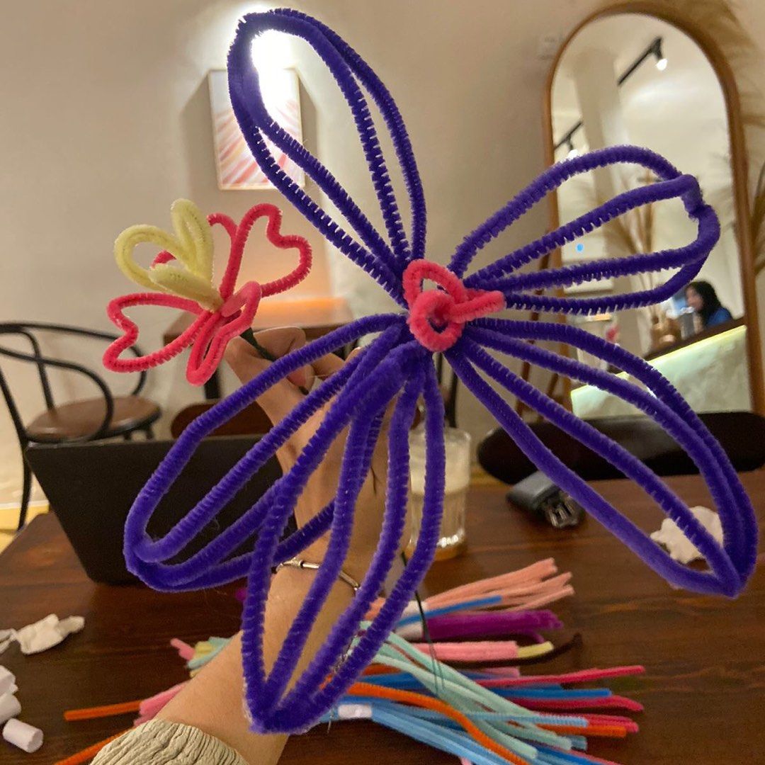 Pipe Cleaner Bucket || Bucket Kawat Bulu || Bouquet Pipe Cleaner ...