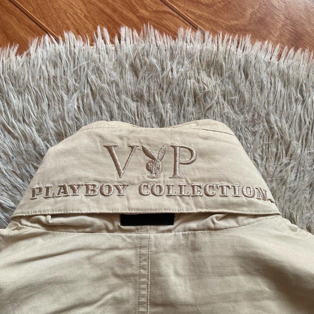 Playboy VIP coat Jacket, Fesyen Pria, Pakaian , Baju Luaran di Carousell