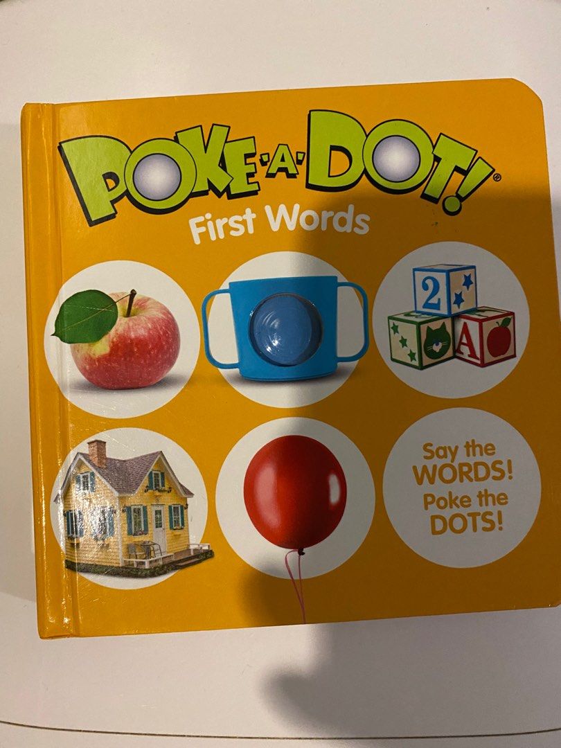 Poke-A-Dot! First Words, Hobbies & Toys, Books & Magazines, Children's ...