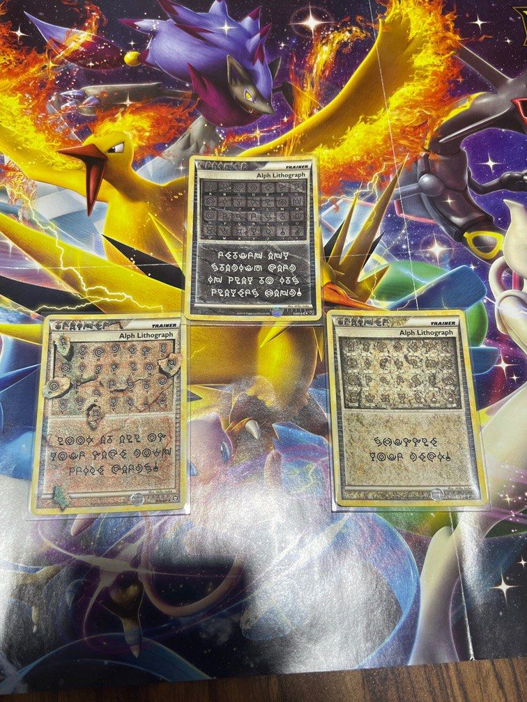 Pokemon Alph Lithograph secret rare, Hobbies & Toys, Toys & Games on ...